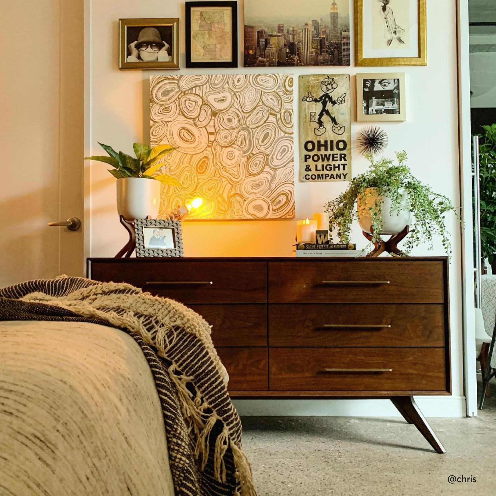 Wright 6 Drawer Chest Sustainable Mid Century Design West Elm UK